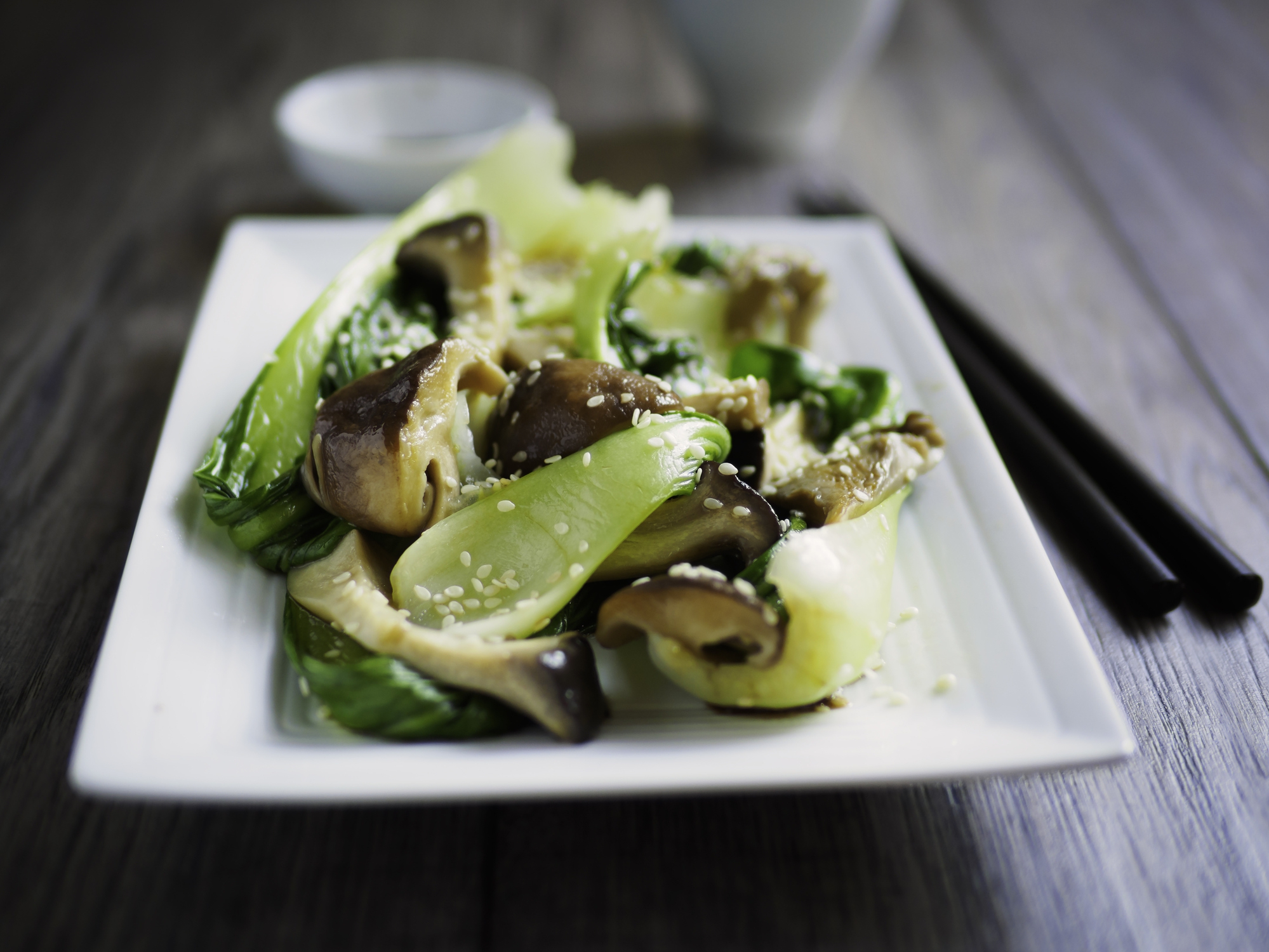 Paksoi met champignons