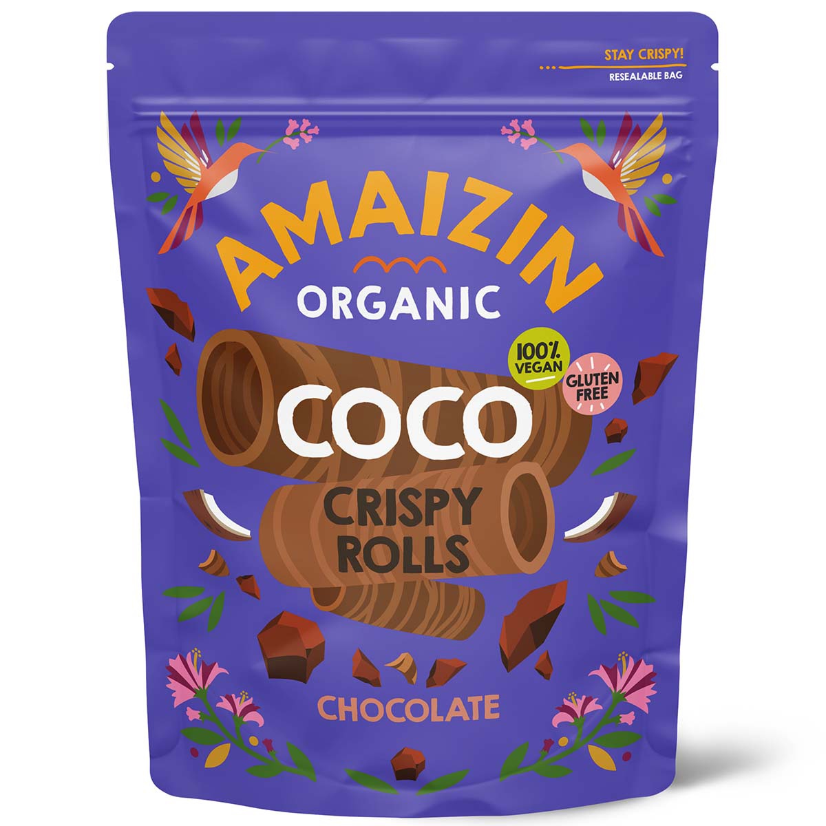 Crispy rolls coco chocolate