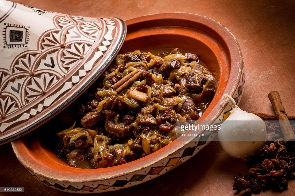 Rundvleestajine met pompoenpuree